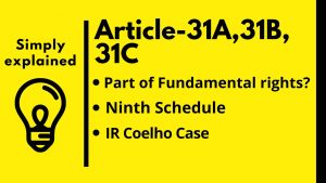 भारतीय संविधान के अनुच्छेद 31A से 31C - hindi iPleaders